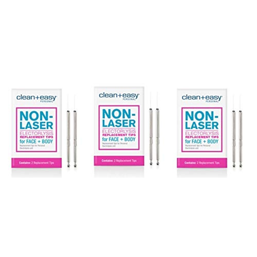 Clean & Easy One Touch Electrolysis Stylet Tips 3 - Packs (6-tips Total)