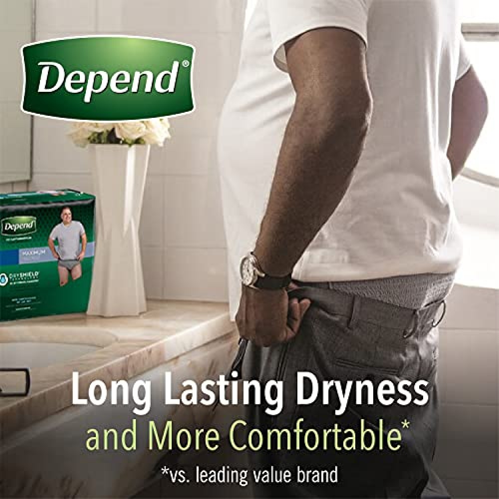 Depend FIT-Flex Incontinence Underwear for Men, Maximum Absorbency ...