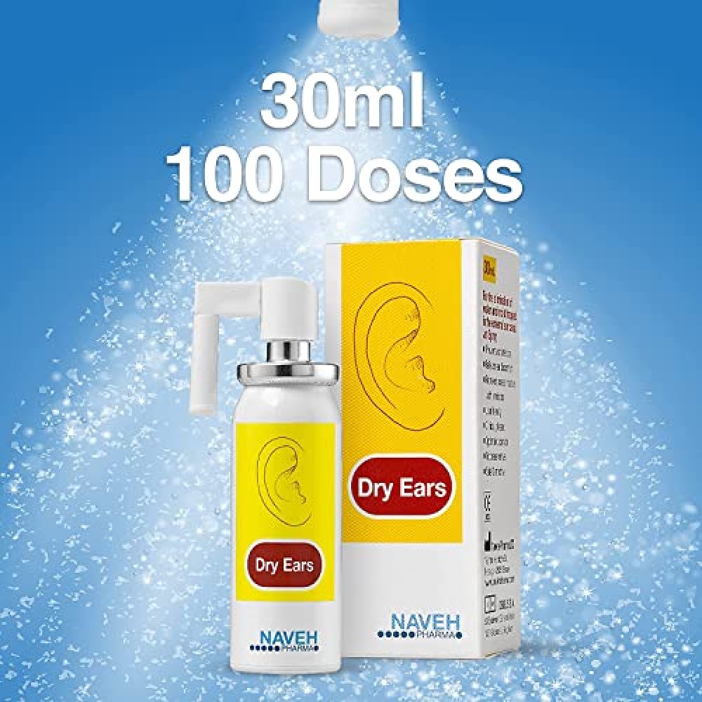 NAVEH PHARMA Dry Ears -Swimmers Ear Drops Spray - Ear Drying Drops for ...