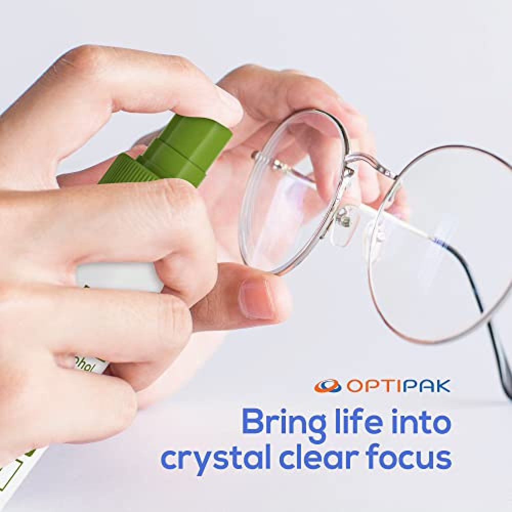OPTIPAK Lens Cleaner Spray Kit – Eco Friendly Biodegradable Lens ...