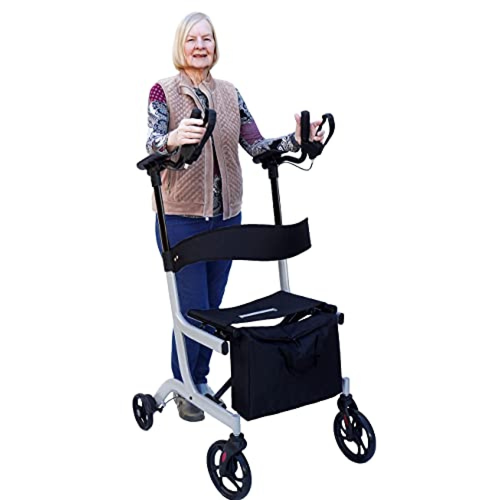 Upright Posture Walker Mobility Rollator – Ergonomic Lightest Weight ...
